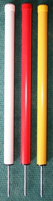 PVC Golf Course Hazard and OB out of bounds distance markers or Stakes ...