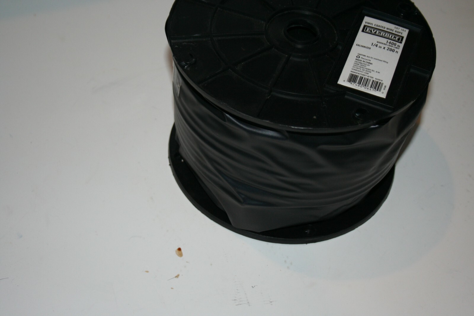 Everbilt Wire Rope 1/4 In. X 200 Ft. Galvanized Vinyl Coated Steel ...