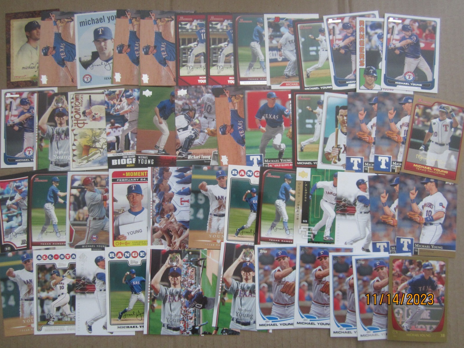 Huge Lot of (50) Michael Young Baseball Cards loaded Rangers | eBay