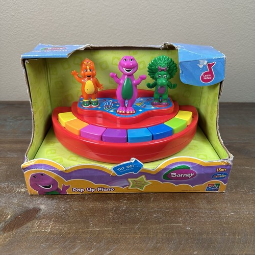 NIB Barney & Friends Pop Up Piano Rainbow Keyboard Music Play ...