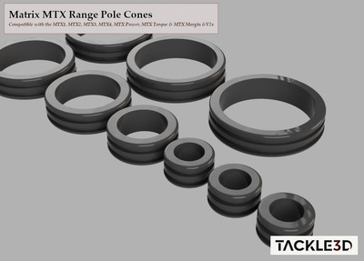 Tackle3D Pole Nose Cones - Matrix MTX Range, MTX1, MTX2, MTX3, MTX4 ...