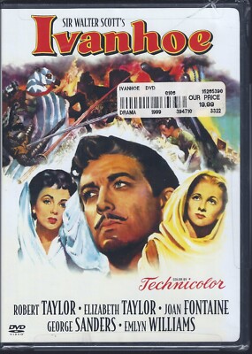 Ivanhoe (DVD, 2005) Robert Taylor, Elizabeth Taylor, Joan Fontaine NEW 12569515420| eBay