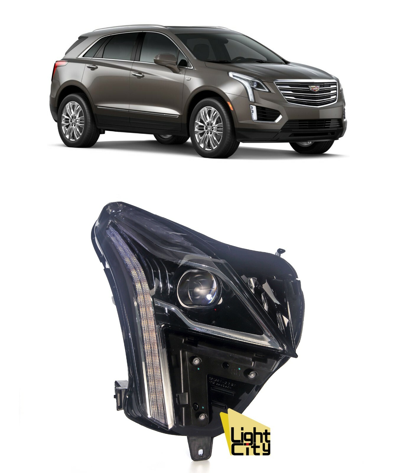For 2017-2020 Cadillac XT5 Passenger [FULL LED] Headlight ASSY (w/o ...