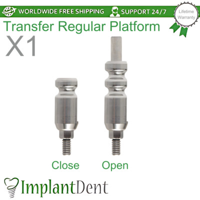 1x Regular Transfer Impression Coping For Open/Closed Tray Tool Int Hex ...