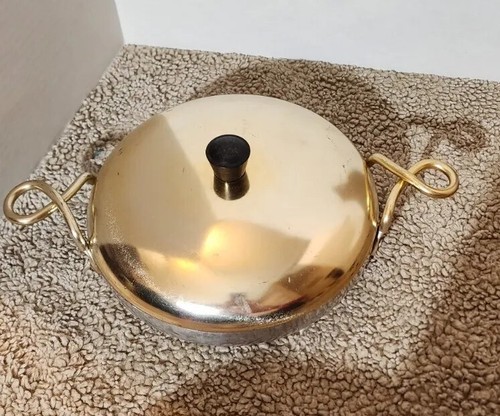 VTG Wear Ever HALLITE Aluminum Pan 9” Copper Lid &Twist Handles #2109 ...