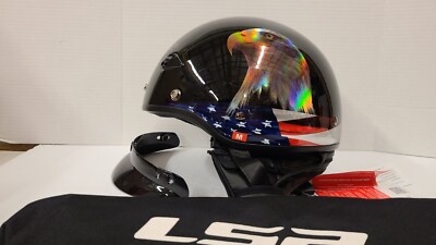 LS2 Bagger Solid Matte Black Motorcycle Helmet size 2XL #135 | eBay