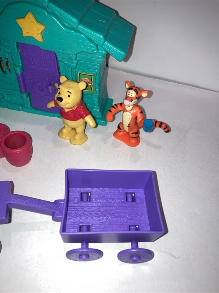 Mattel Winnie The Pooh Round Em Up Western Playset Figures Pooh Piglet ...