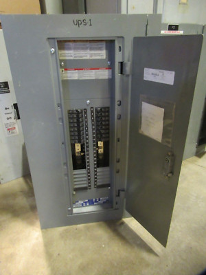 Square D NQOD Panelboard 225A Main Lug 120/208V 3Ph4W 42 Ckt- E1196 ...
