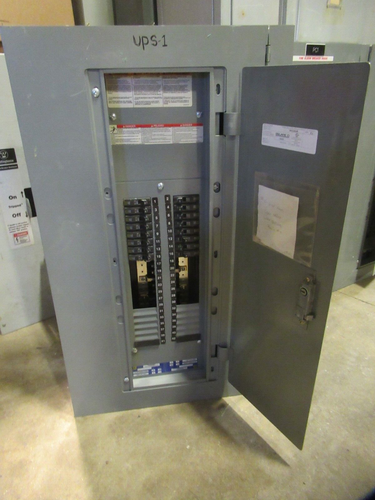 Square D NQOD Panelboard 225A Main Lug 120/208V 3Ph4W 42 Ckt- E1196 ...