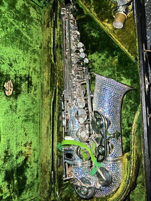 Crystals SUPERSAX Silver Diamond Alto Saxophone | eBay