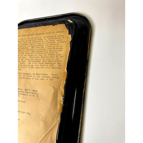 KAY Vintage Albany - Schenectady NY First Steam Engine in America Tray ...