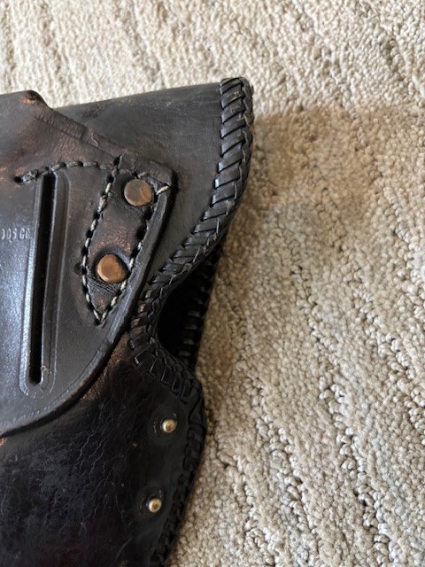 U.S. Marked Black WWI Officer's Large Frame Revolver Holster Made by ...