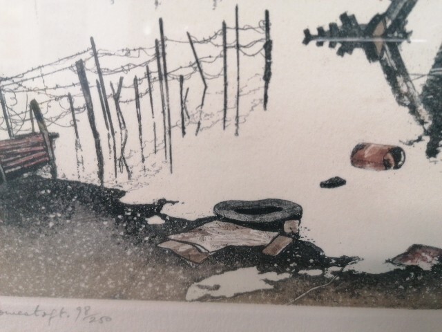 Paul Bisson (British 1938-) Limited Edition Etching Seascape Signed 98/ ...