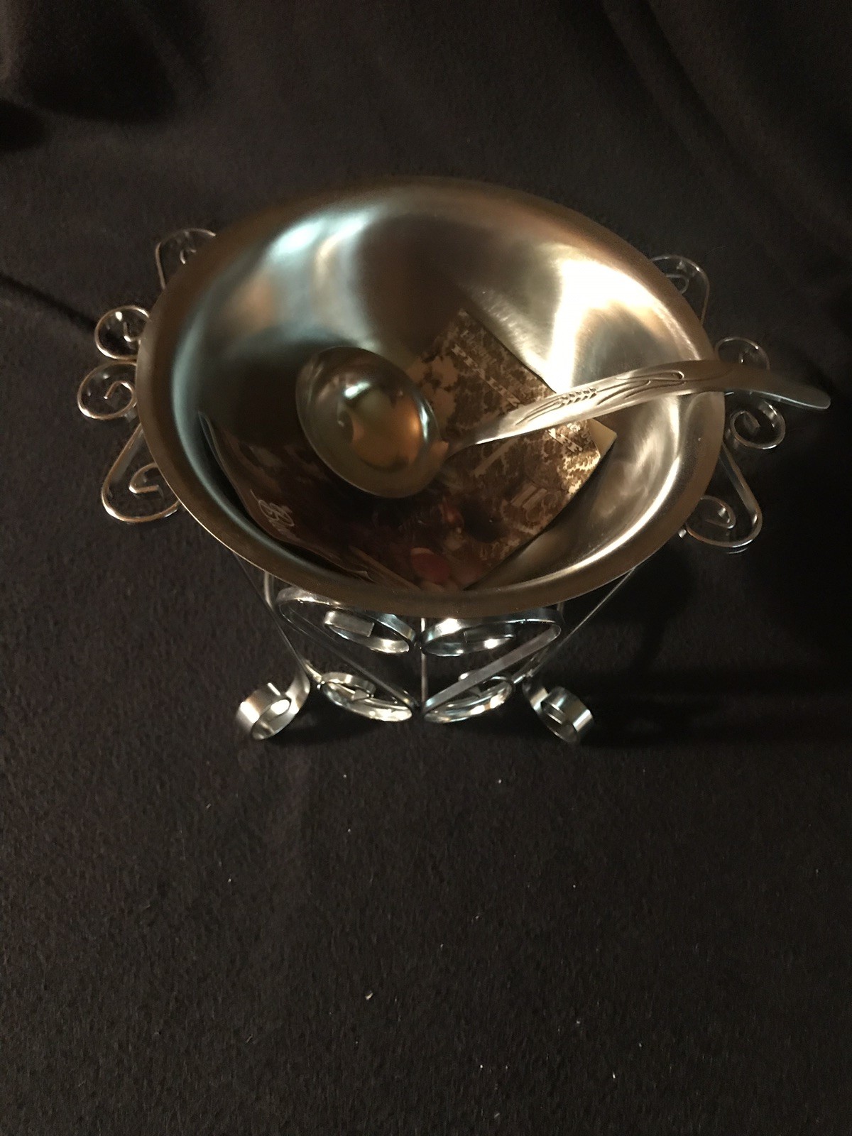 ~Vintage~ Chaffing/Gravy Dish ~ Votive Candle Holder/Ladle | eBay