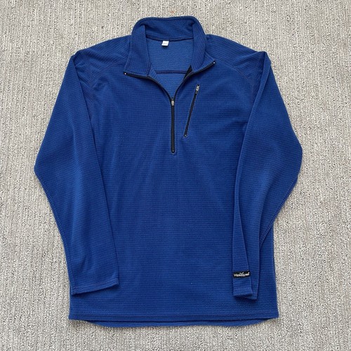 Wintergreen Northern Wear Polartec Grid Fleece Mens Medium Blue Ely ...