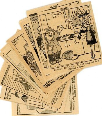 28 HUBERT Newspaper Comic Panels by Dick Wingert 1958-1963 | eBay