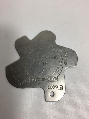 Vintage Truck Rim Gauge National Wheel & Rim Association Henderson Rim ...