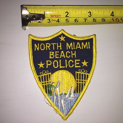 NORTH MIAMI BEACH VINTAGE POLICE PATCH 35+ YEARS OLD MINT | eBay