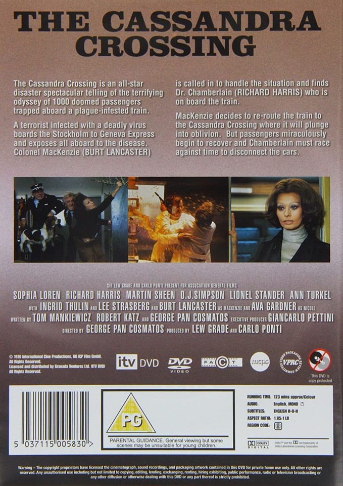 The Cassandra Crossing (DVD) (UK IMPORT) | eBay