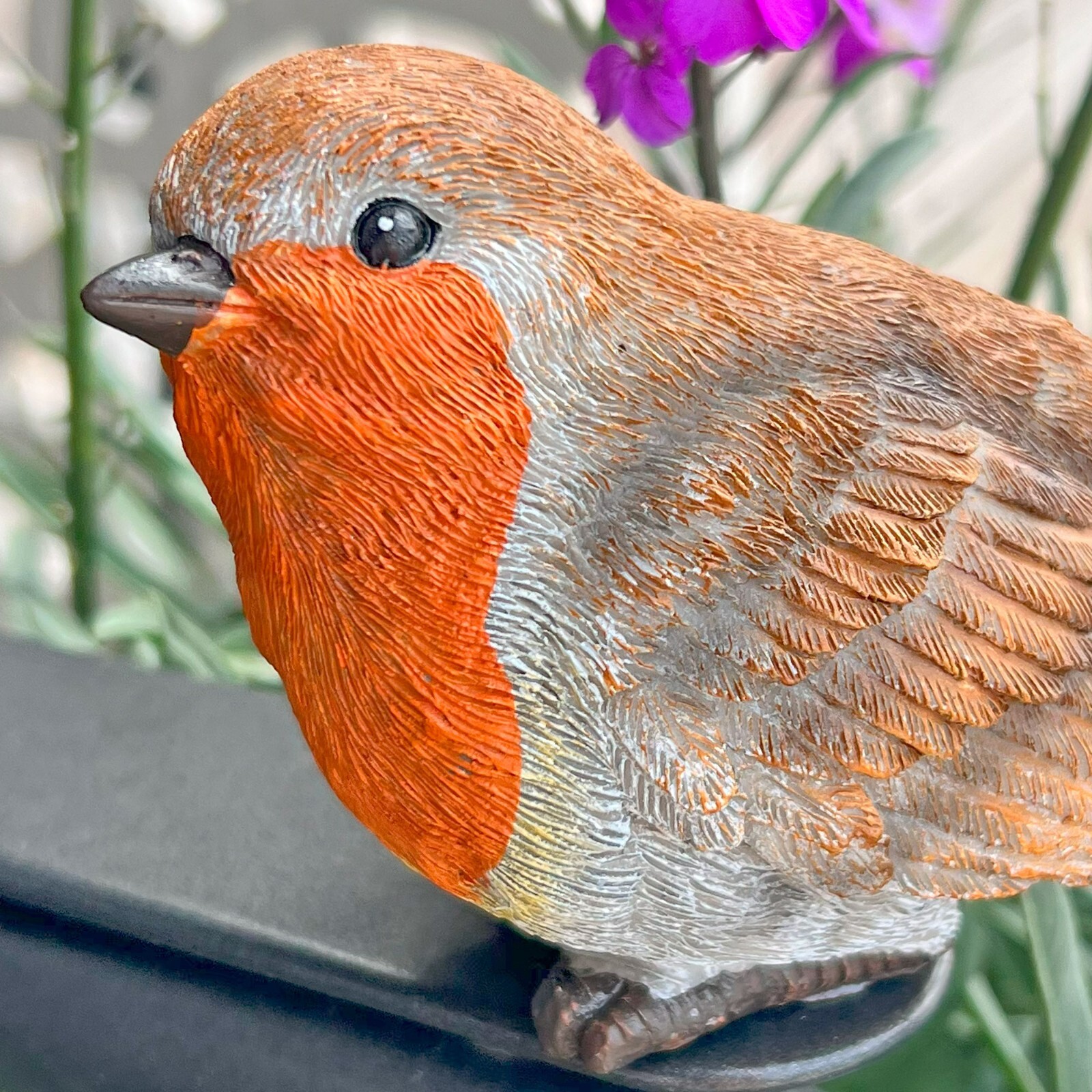 Robin Bird Garden Ornament Outdoor Animal Statue Robins Decoration ...