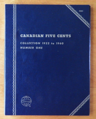 Whitman Coin Collection Album 9064 Canadian Five Cents Collection 1922 ...