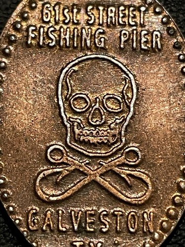 61st Street Fishing Pier Galveston Texas Zc Elongated Penny #102905 | eBay