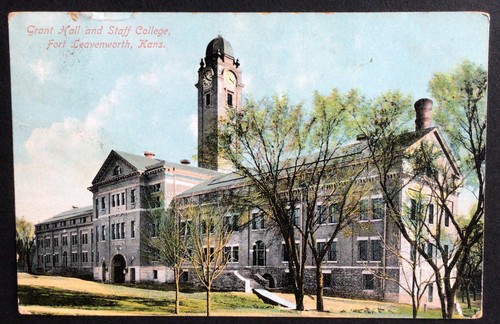 Grant Hall And Staff College Fort Leavenworth Kansas Postcard | eBay