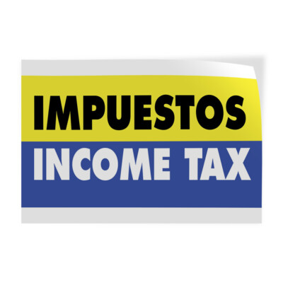 Decal Stickers Impuestos Income Tax Advertising Printing Vinyl Store ...
