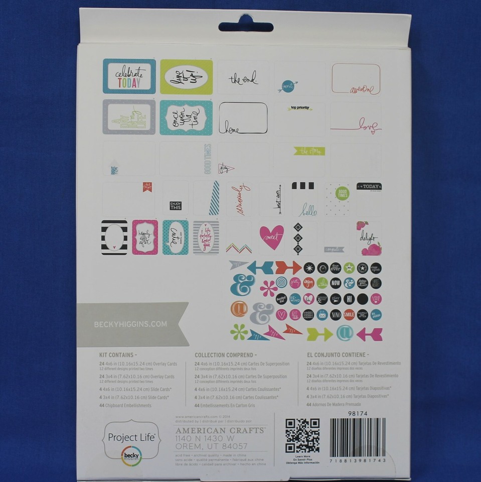 Project Life Heidi Swapp Celebrate Value Kit Scrapbook Pocket Pages ...