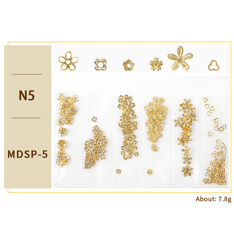 Fashion Metal Rivet Jewelry Stickers for Nails Decoration DIY Hollow ...