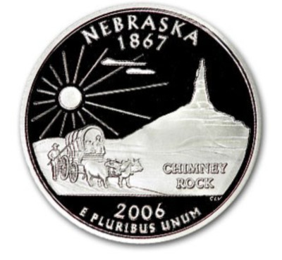 2006 S Proof State Quarter ~ NEBRASKA ~ 90% SILVER DCAM GEM *DIRECT ...