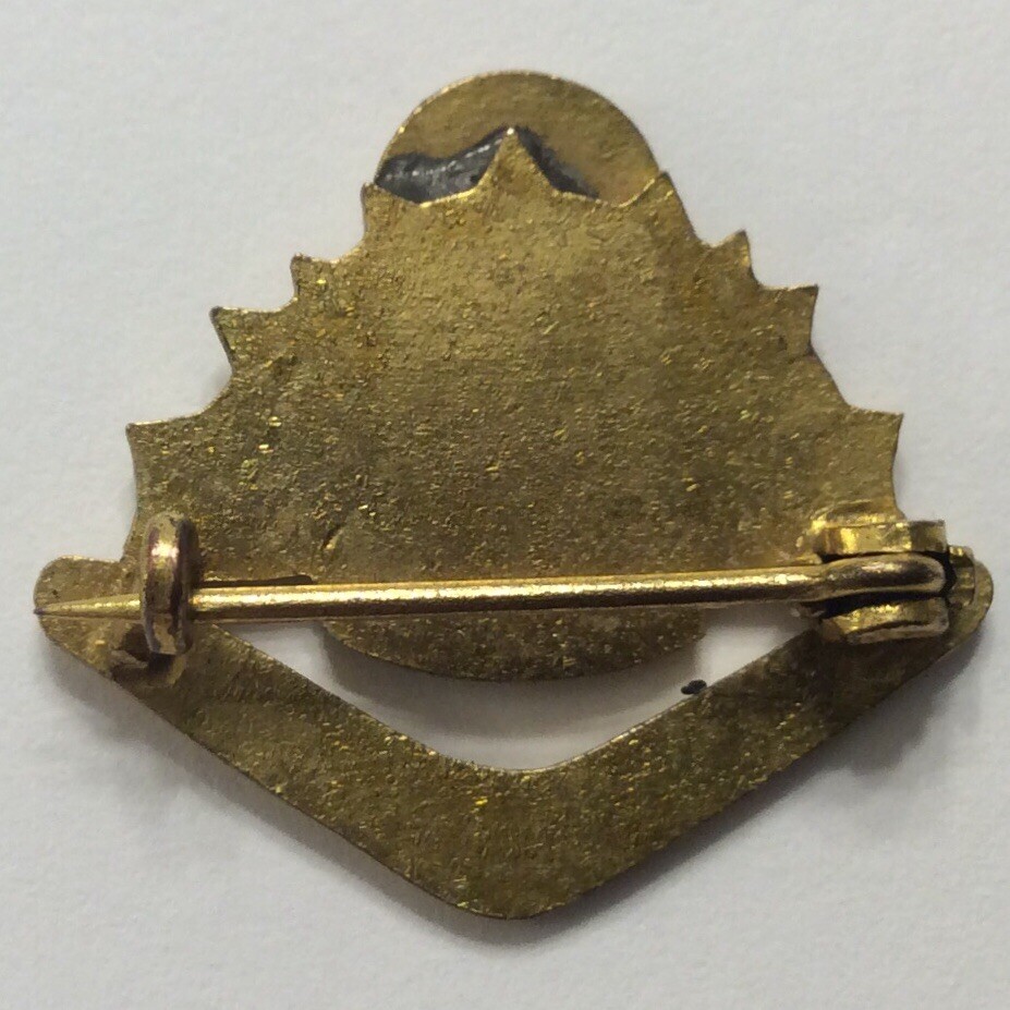 ORIGINAL WW1 AUSTRALIAN ANZAC 4TH BATTALION ENAMEL SWEETHEART PIN BADGE ...