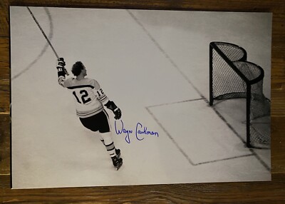 WAYNE CASHMAN Boston Bruins Autographed 12x18 Photo | eBay