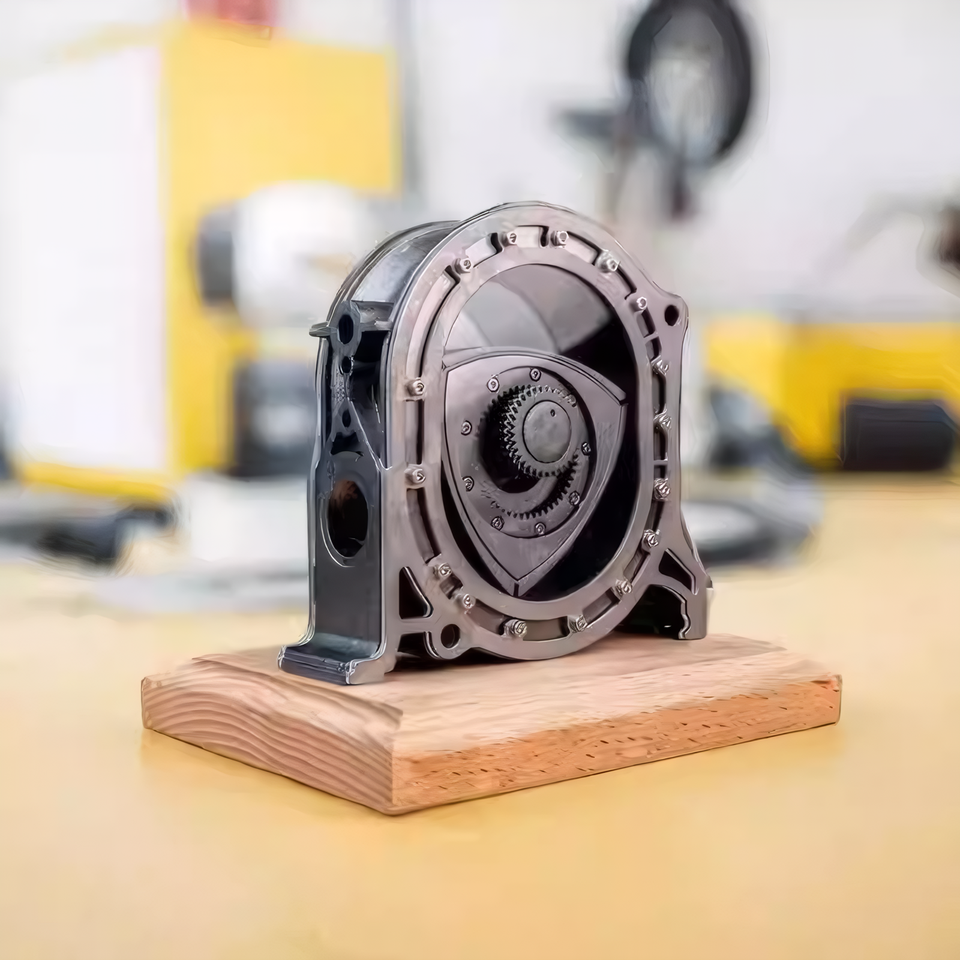 Metal 4-Stroke Wankel Rotary Engine Model - an Educational Simulation ...