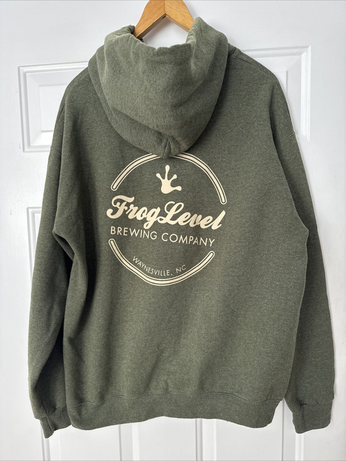 Frog Level Brewing Company Beer Logo Men’s Comfy Gree… - Gem