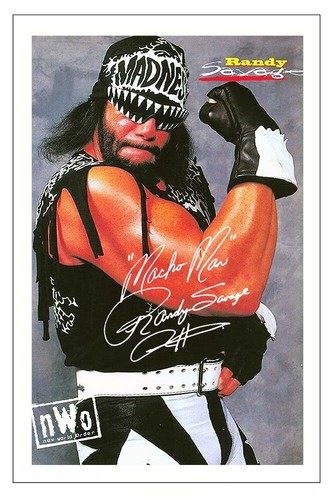 MACHO MAN RANDY SAVAGE SIGNED AUTOGRAPH PHOTO PRINT WWE WRESTLING | eBay