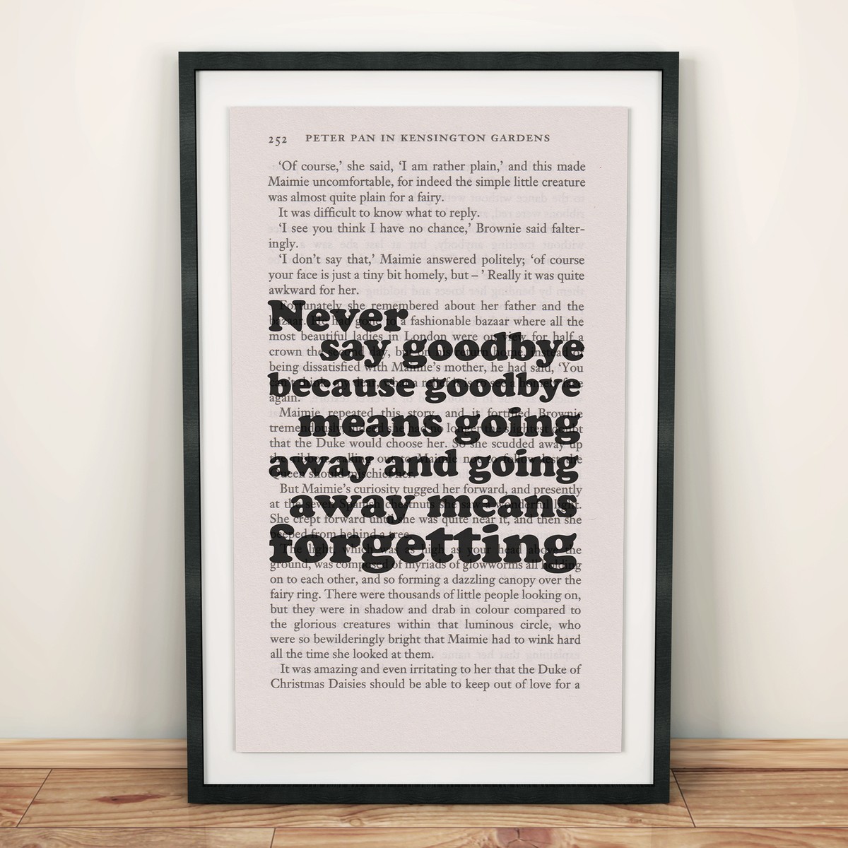 Peter Pan Goodbye Quote