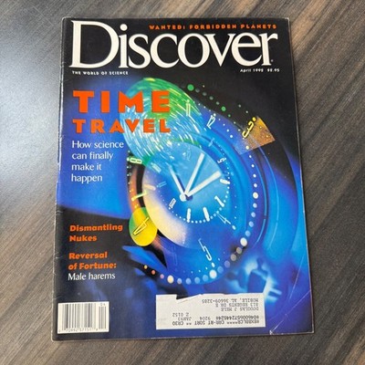 Discover Magazine April 1992 Time Travel Science Forbidden Planets ...