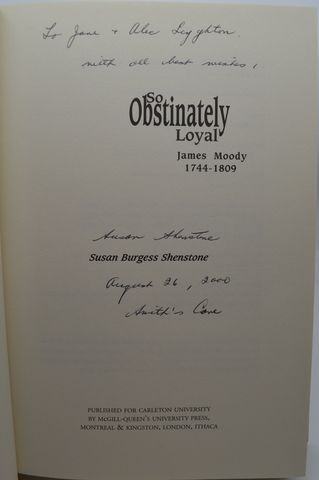 So Obstinately Loyal James Moody 1744-1809 by Susan Burgess Shenstone ...