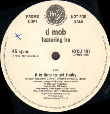 D MOB - En Is Time To Get Funky / TRANCE DANCE - Ffrr - 1989 - UK ...