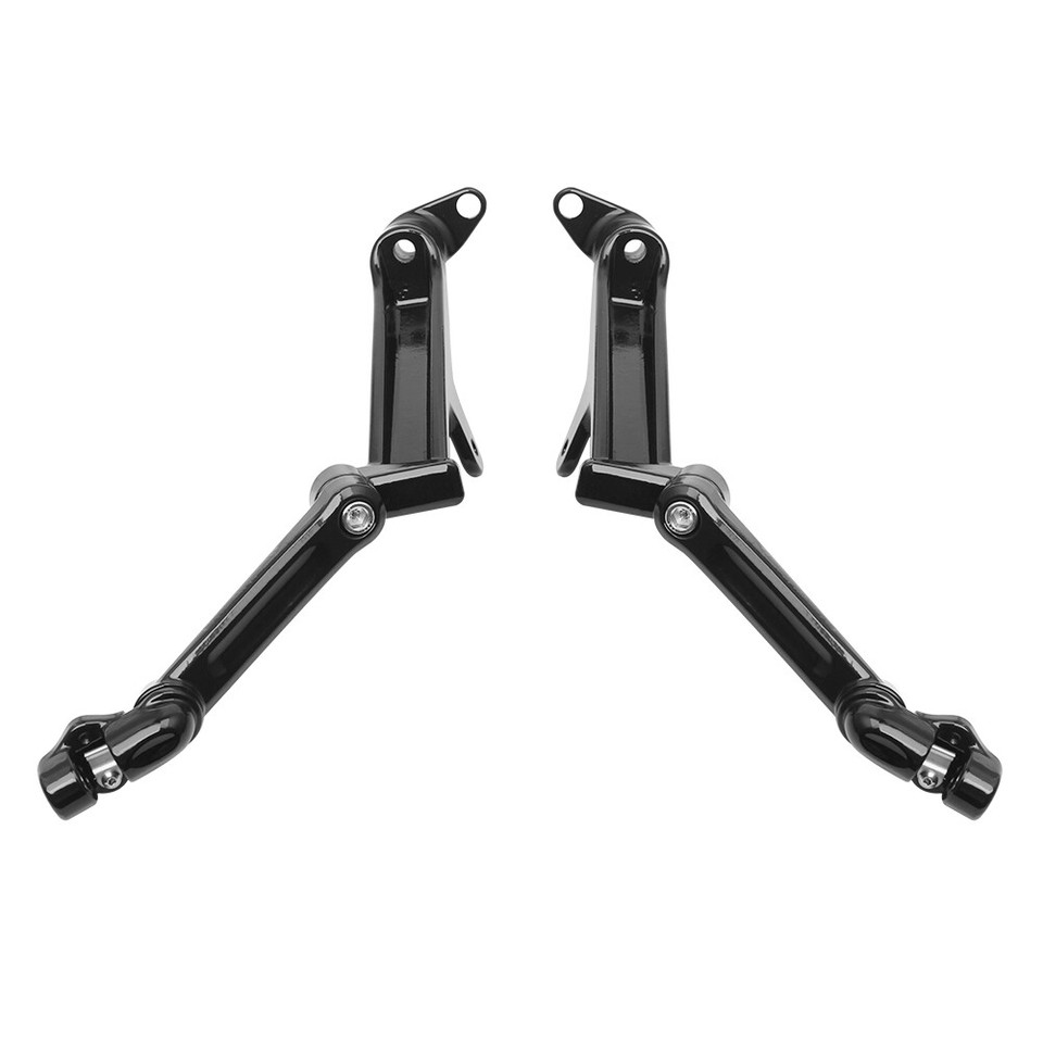 Motorcycle Frame Mounted Adjustable Highway Foot Peg Mounts For Harley ...