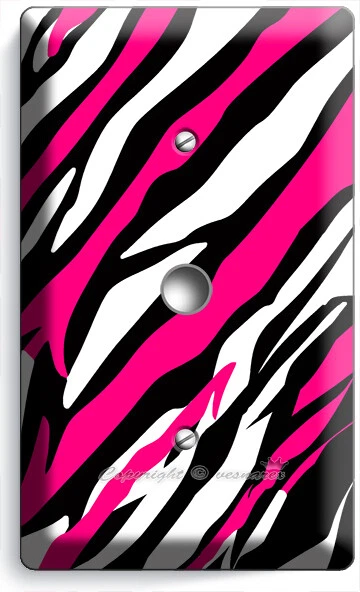 Neon Pink Zebra Stripes