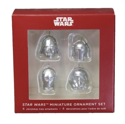 Hallmark Keepsake 2020 Star Wars Miniature Ornament Set New Helmets ...