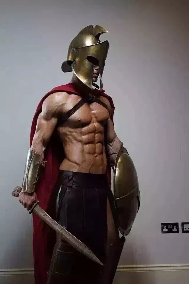 300 Spartan Costume Medieval Warrior Greek SCA King Leonidas Costume X ...