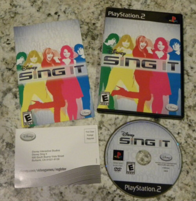 Disney Sing It (PS2 PlayStation 2) - CIB Complete In Box - TESTED ...