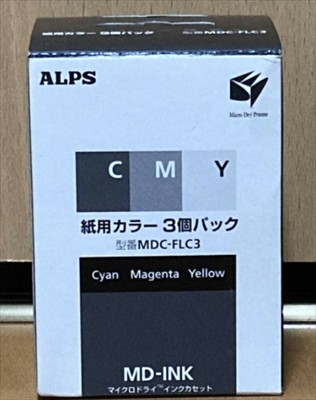 Alps MDC-FLC3 MD Printer Ink Cartridge Cyan Magenta Yellow pack FROM ...