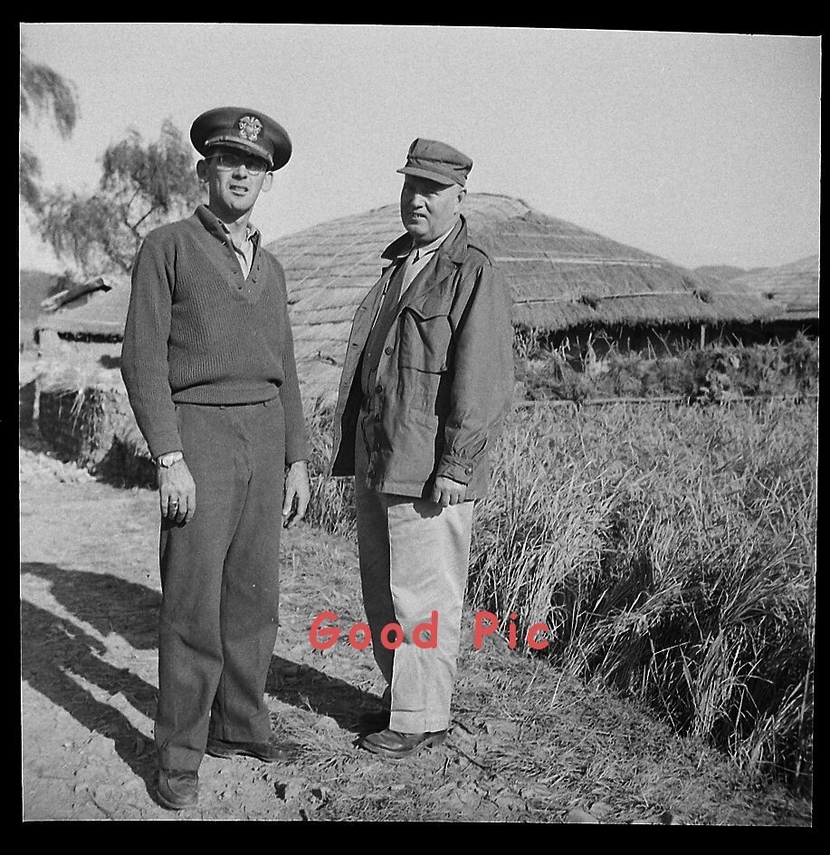 #SL69- jj Vintage Plastic Photo Negative- Military Men in Korea | eBay