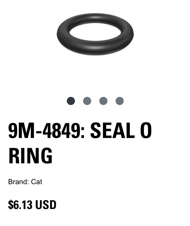 Caterpillar Oem Oring 9M-4849. Cat Nos O Ring 9m4849. | eBay