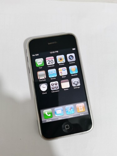 iOS 1.0 Apple iPhone 1st Generation - 8GB - Black (Unlocked) A1203 (GSM ...