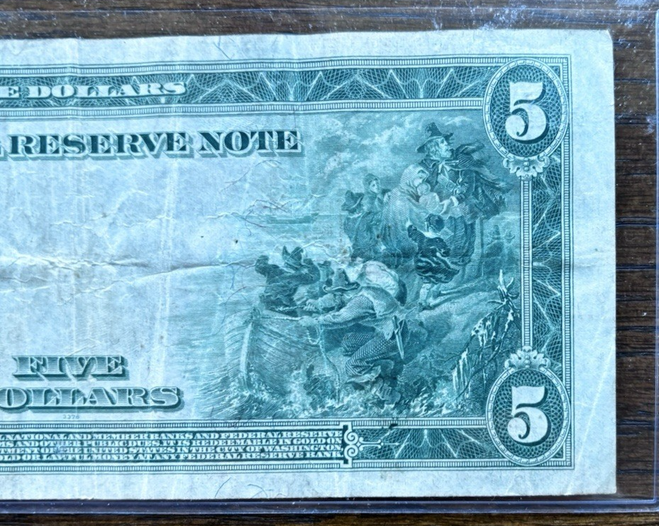 FR. 878 1914 $5 FIVE DOLLARS FRN FEDERAL RESERVE NOTE MINNEAPOLIS, MN ...